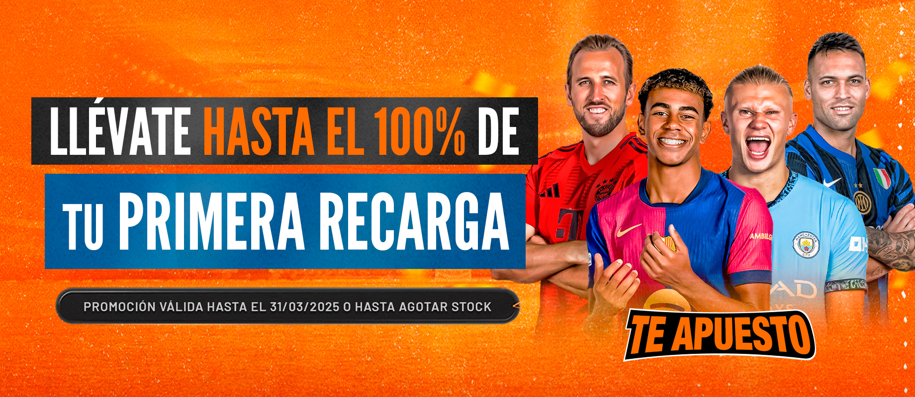 Te devolvemos el 100% de tu primera recarga desde S/20